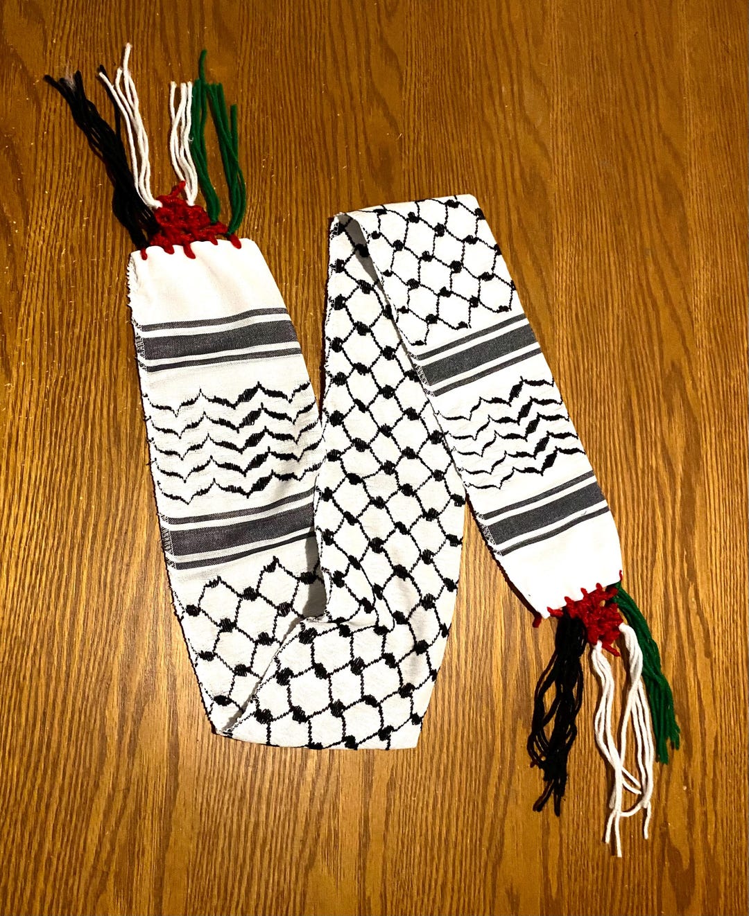 Palestine Kuffiyeh Flag Scarf, Keffiyeh Arabian Arafat Hatta Design ...