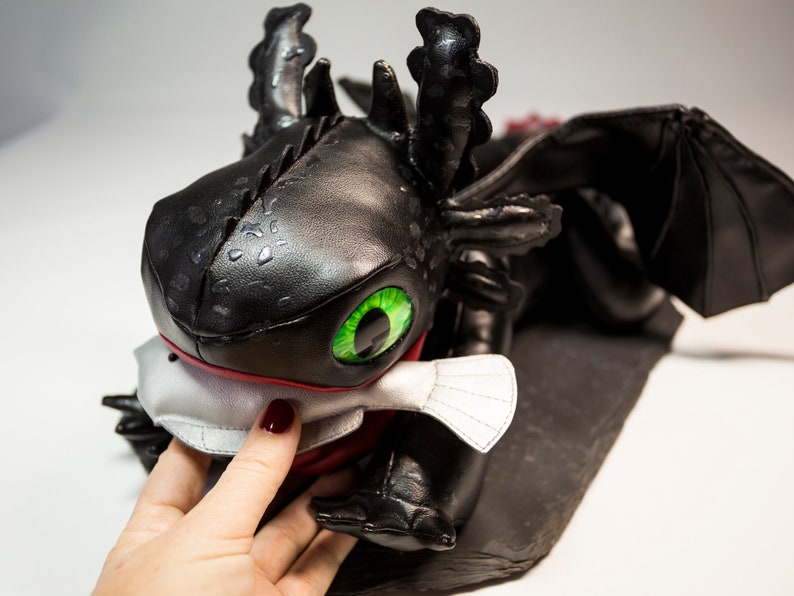 Toothless, Night Fury, How to Train Your Dragon, Large Handcrafted ...