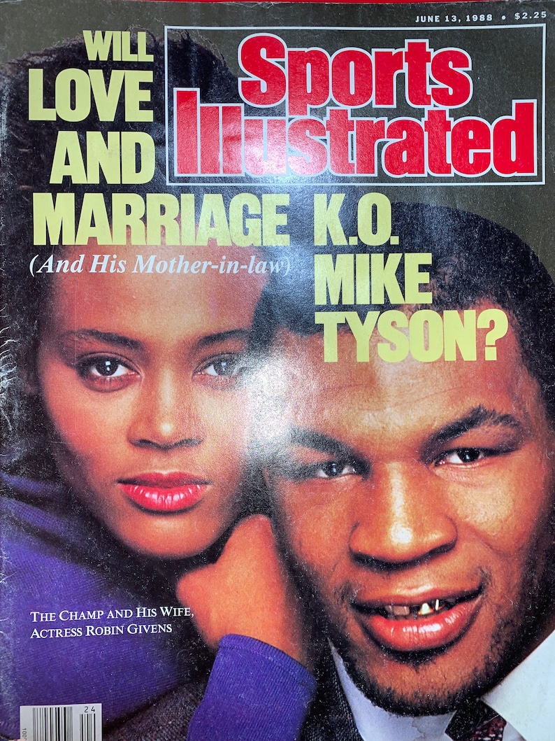 Mike Tyson Sports Illustrated Magazine 1988 Boxing Fight Fighting ...