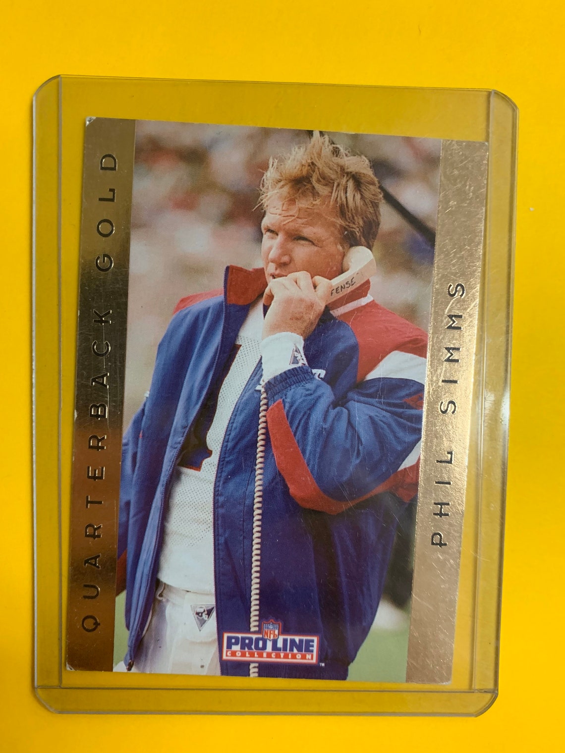 Phil Simms NFL Pro Line Card 1992 NFL Football New York Giants ...