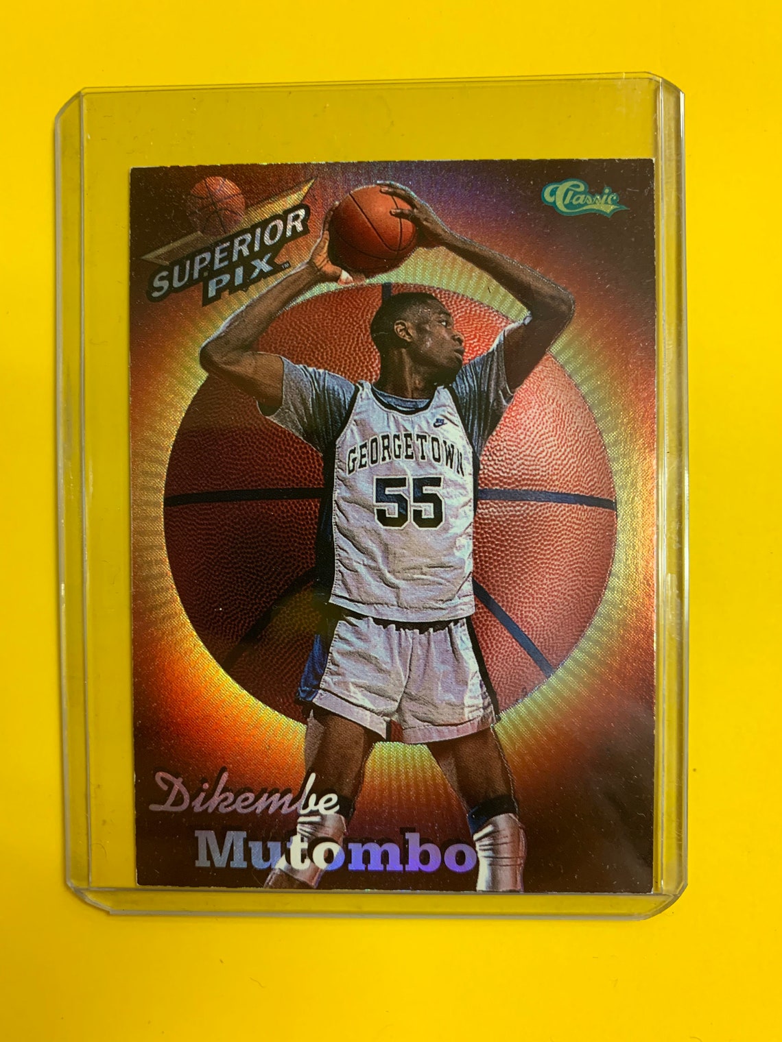 Dikembe Mutumbo Rookie Card 1995 Classic Superior Pix 27of30 NCAA ...