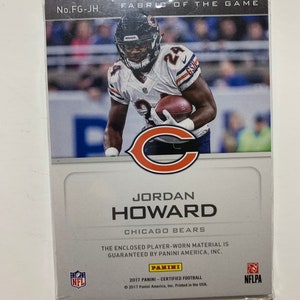 Jordan Howard Rookie Card Jersey 20/49 Chicago Bears NFL | Etsy