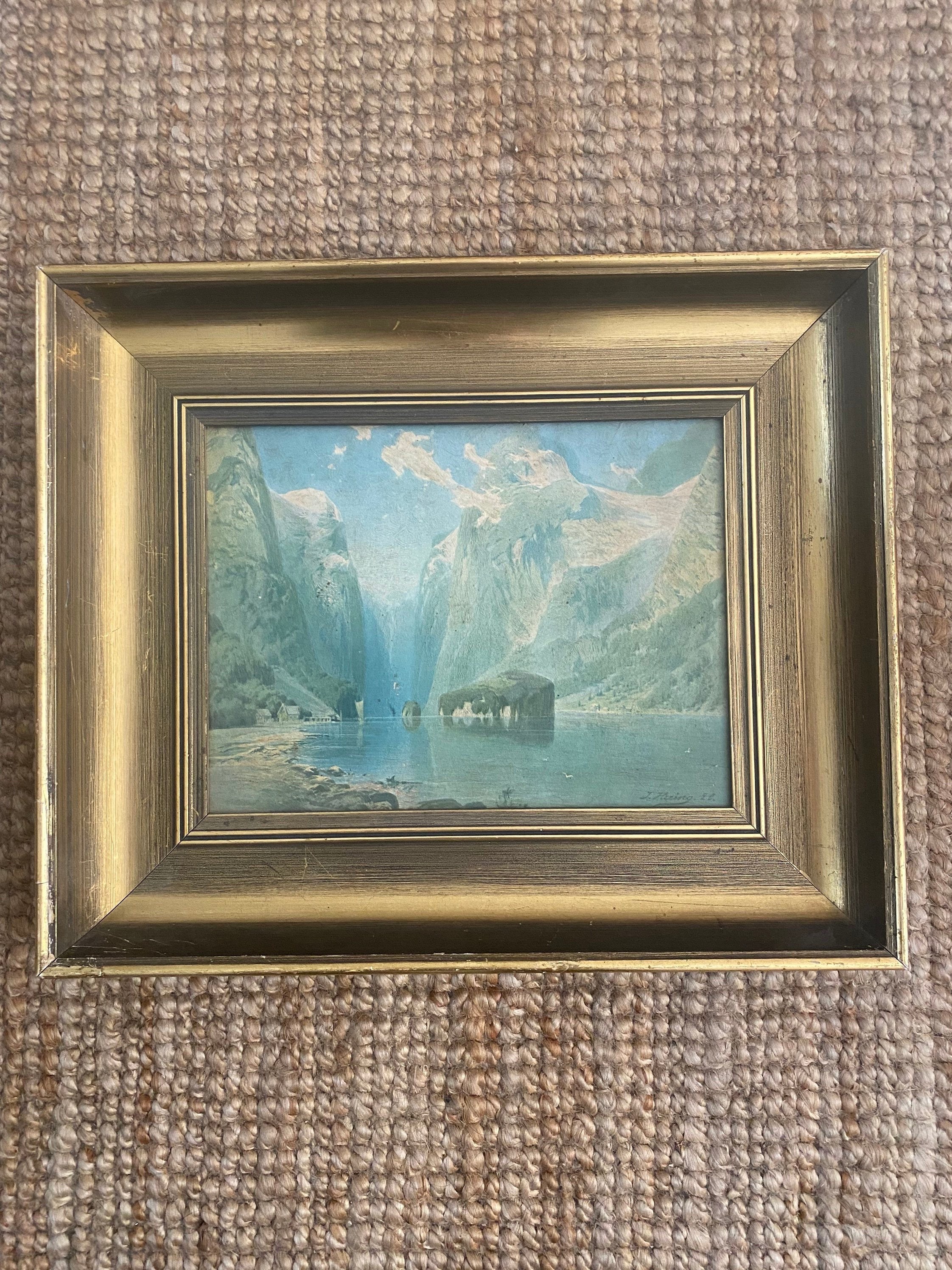 Vintage Art Oil Landscape Norway Signed Johann Hering Original 1920s - Etsy