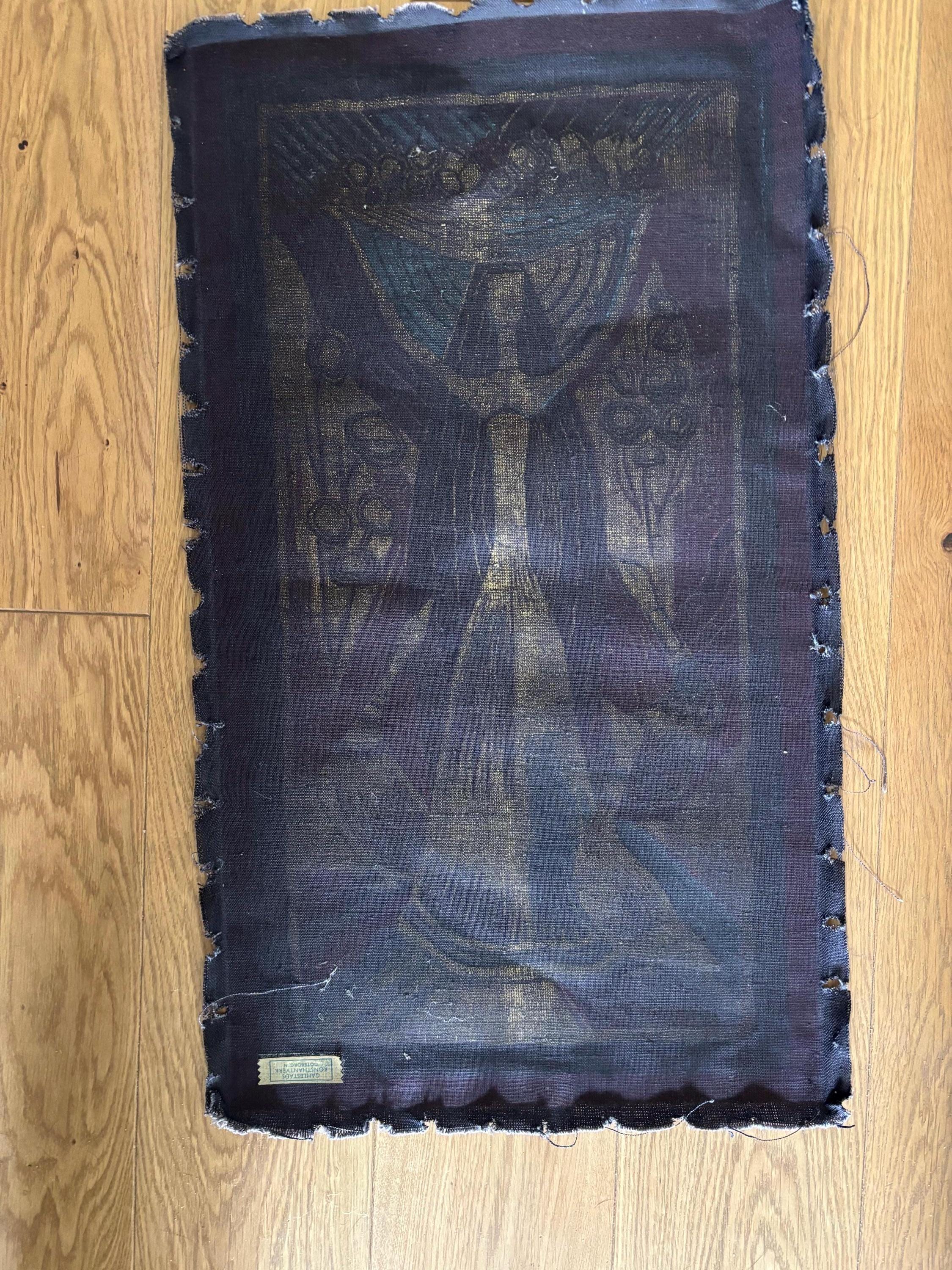 Vintage ILSE CLAESSON ROEMBKE. Wallhanger/fabric Print/decoration ...
