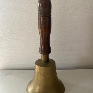 Antique Solid Brass Bell Gruel Bell School Bell Farmhouse - Etsy