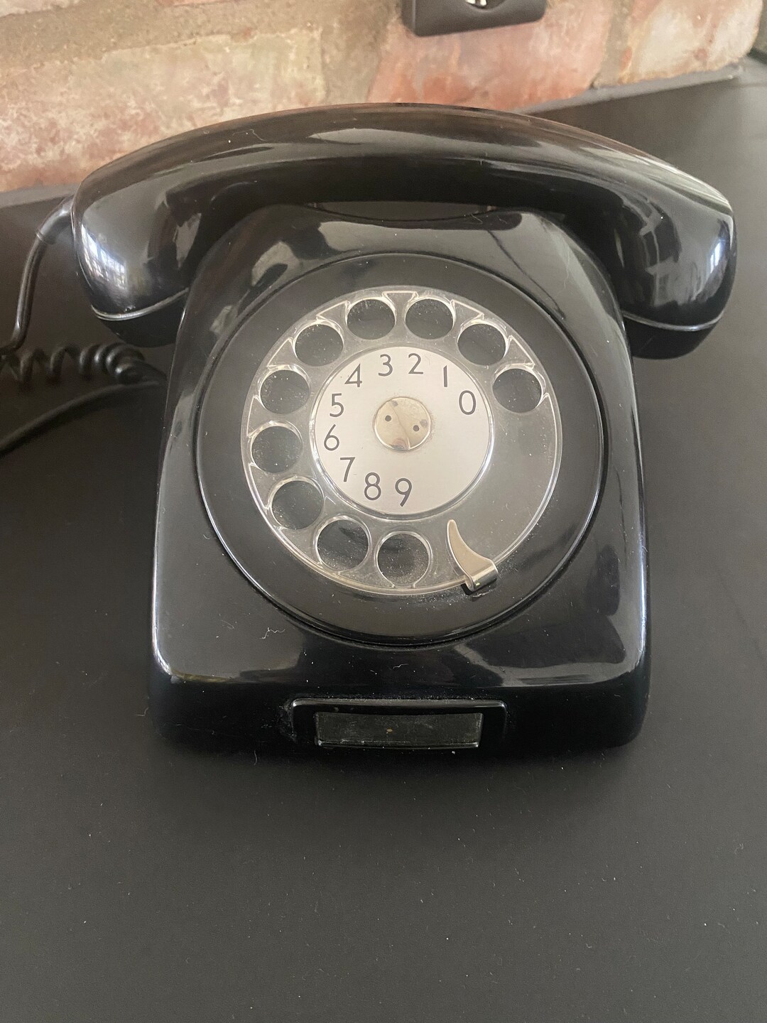 Vintage Dialog Telephone Swedish 60s 70s/ Made in Sweden Black Memphis ...