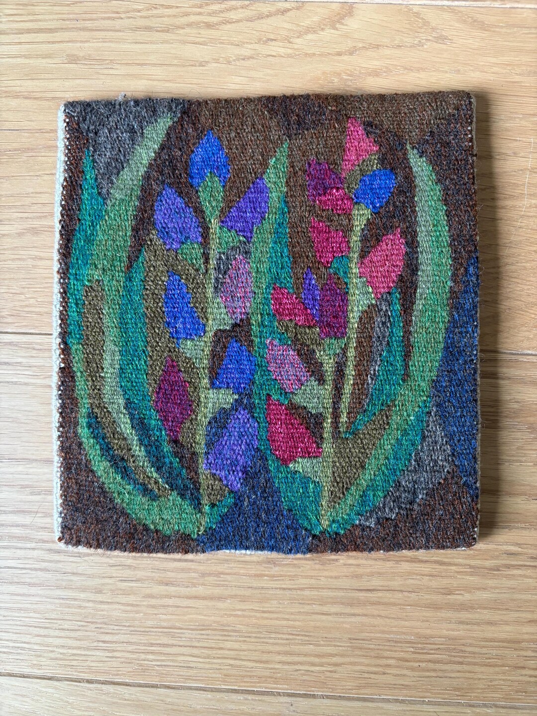 Vintage Handwoven / Wall Decor / Handmade / Swedish / Wool Flemish ...