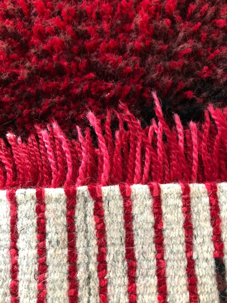 Rya Shag Rug 60s Geometric Modern Design Sweden | Etsy