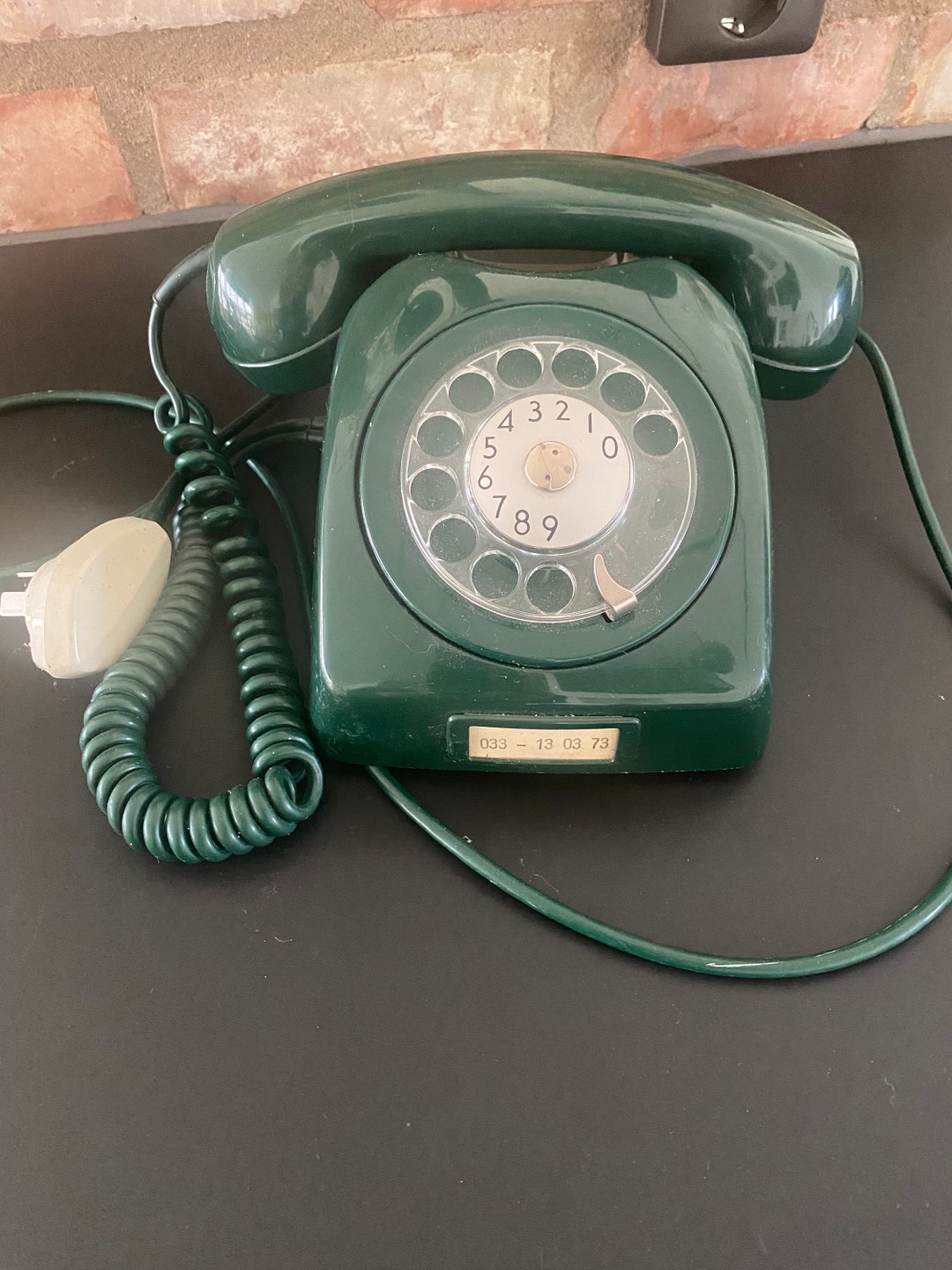Vintage Dialog Telephone Swedish 60s 70s/ Made in Sweden Green Memphis ...