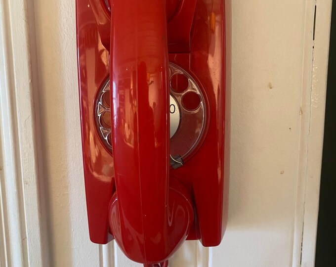 Vintage Dialog Telephone Swedish 60s 70s/ Made in Sweden Red Memphis ...