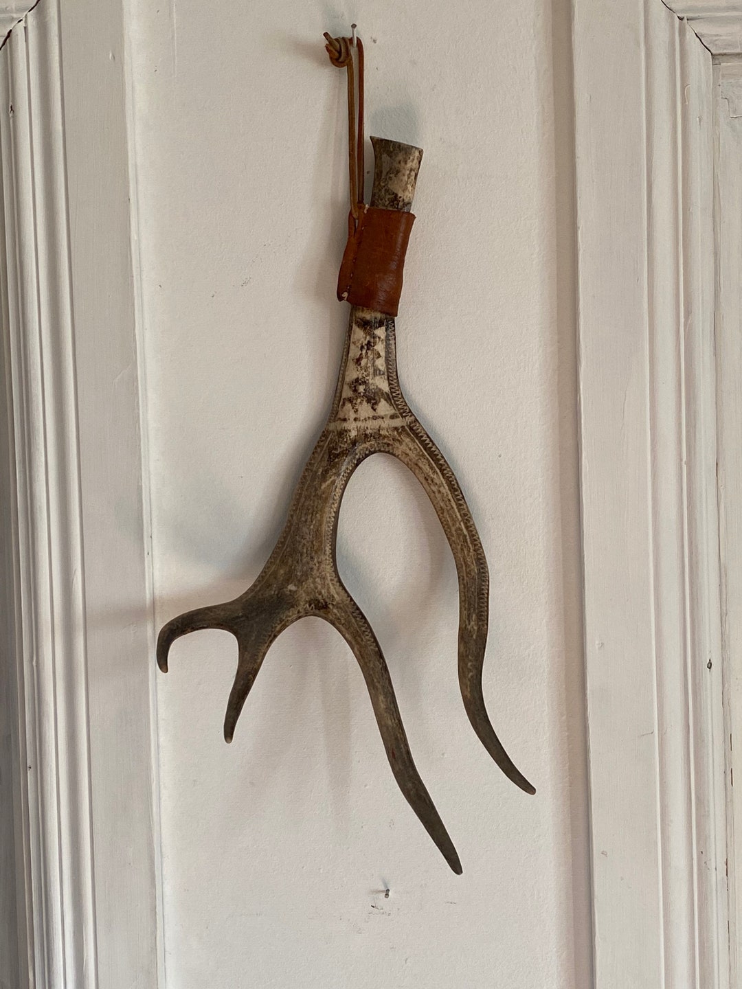 A Genuine Reindeerhorn Crown Knife, Chandeliers /pure Reindeer/ Swedish ...