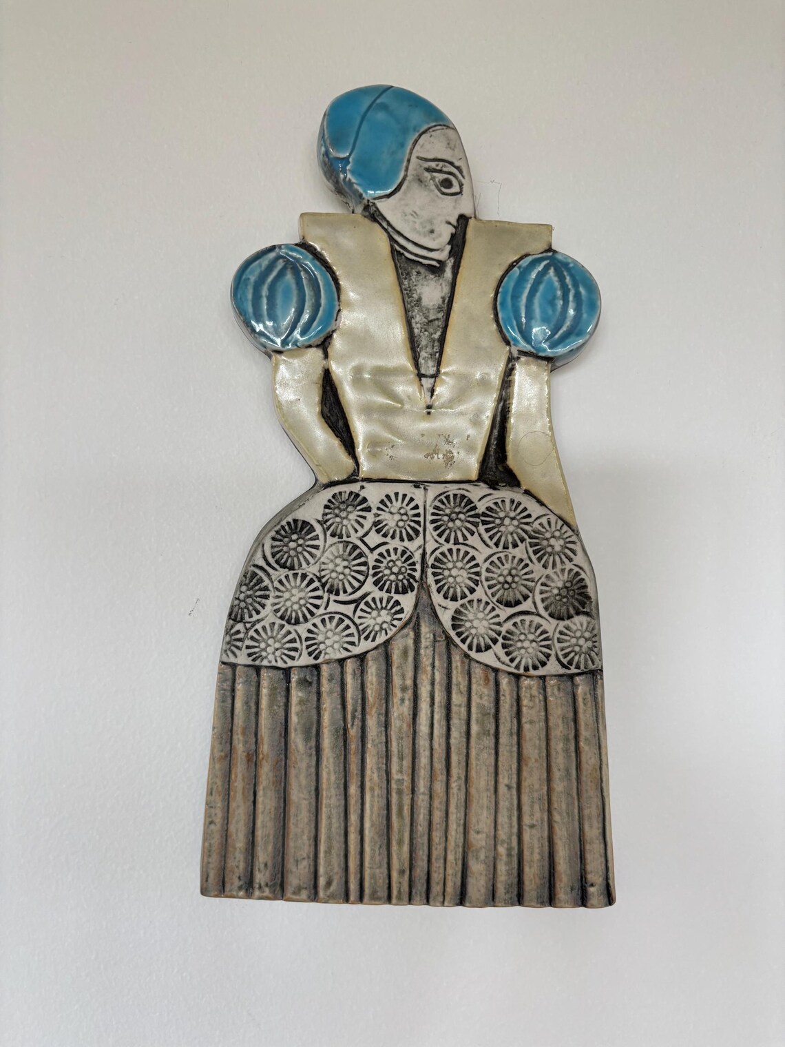 Vintage Gustavsberg Lisa Larson Drabant Ceramic Wall Plaques - a Pair ...