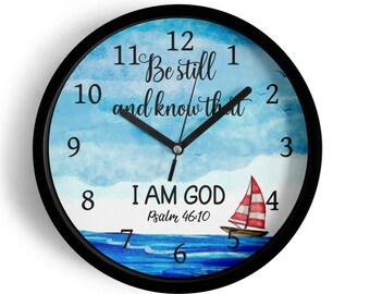 Bible Verse Wall Clock - Etsy