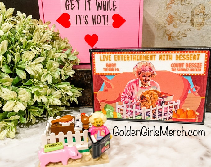 Golden Girls - Count Bessie & Baby Lego Set W/ Canvas Art Brick - Etsy