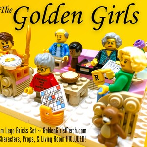 Golden Girls Lego Bricks Set includes ALL Characters, Props, and Living ...