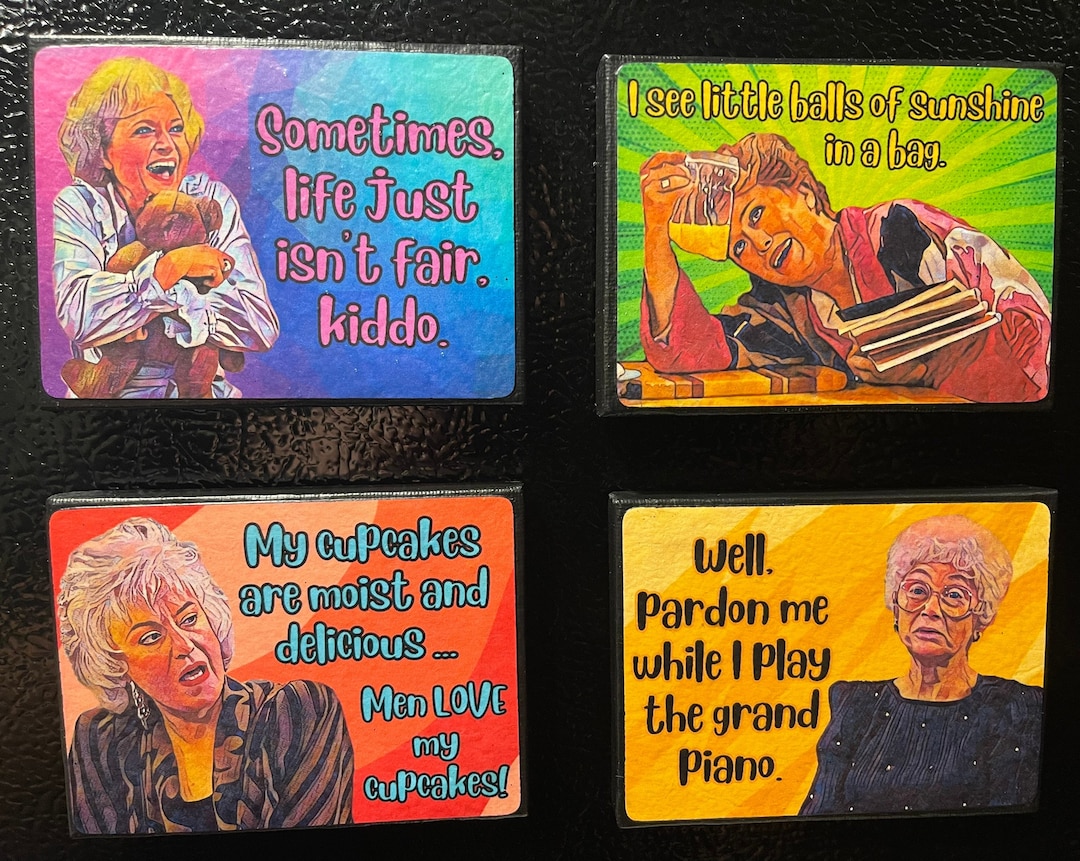 Golden Girls Superfan Canvas Magnet Set of 4 - Etsy