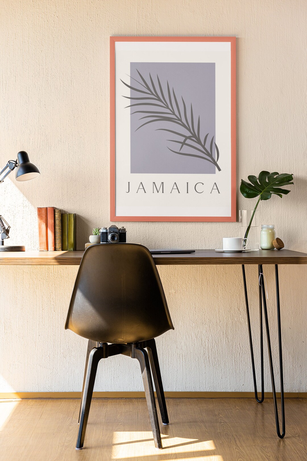 Jamaica Print, Abstract Instant Download, Palm Tree Decorative Wall Art ...