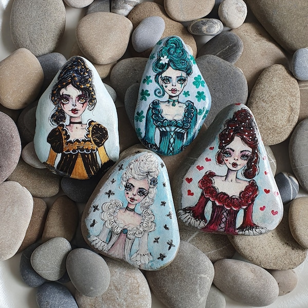 Gothic Painted Rocks - Etsy