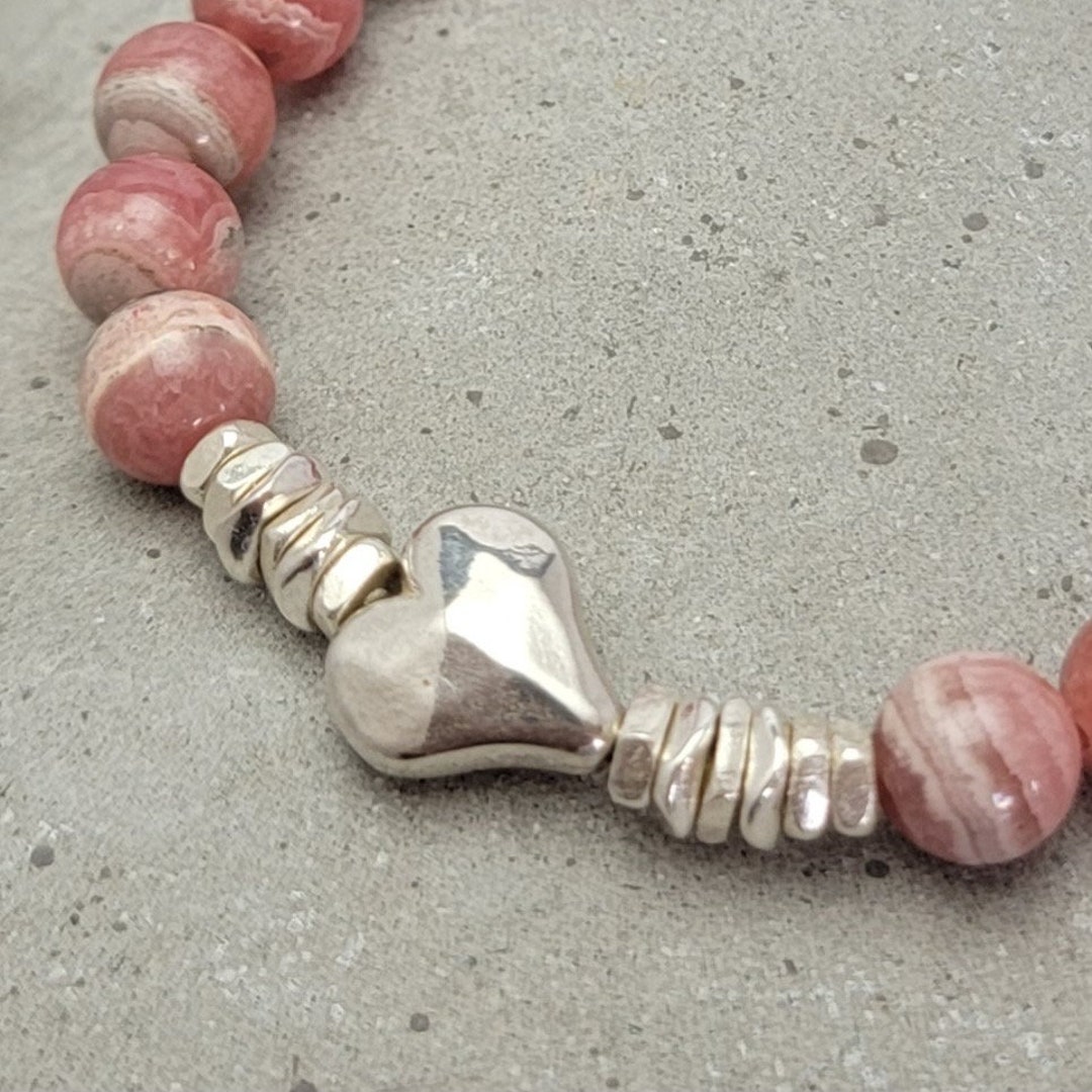 Heart-inspired for SCAD Collection Rhodochrosite & Sterling Silver ...