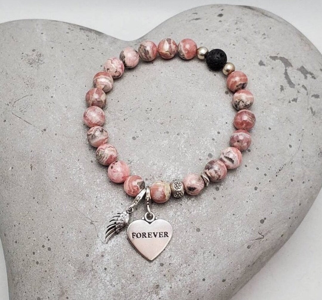 Heart-inspired for SCAD Collection - Rhodochrosite & Sterling Silver ...