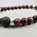 Red Tiger's Eye & Sterling Silver Lava Bead Diffuser - Etsy