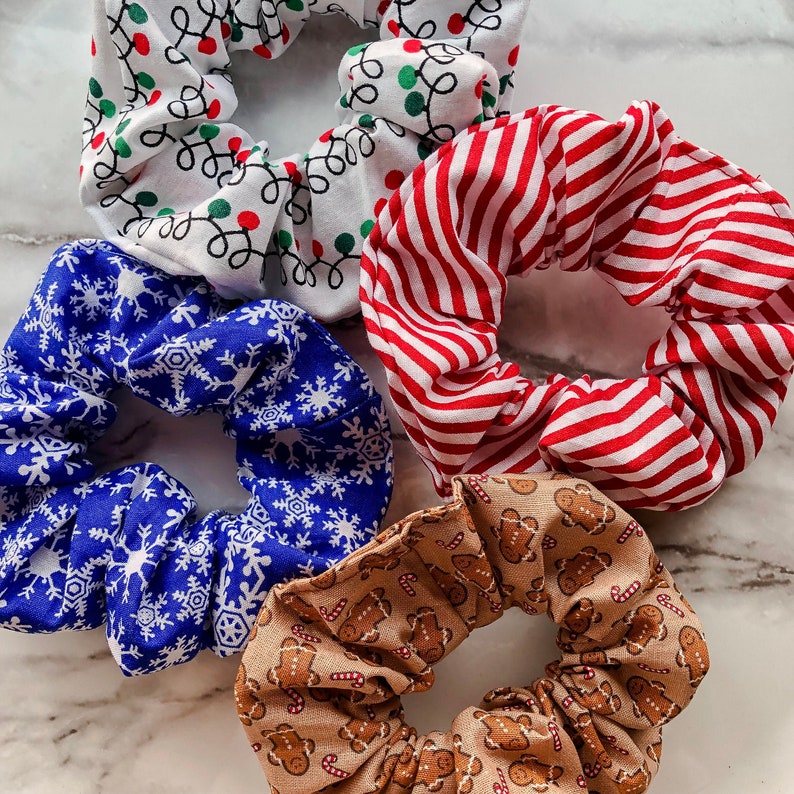 Holiday Scrunchies Scrunchie Christmas Lights Candy | Etsy