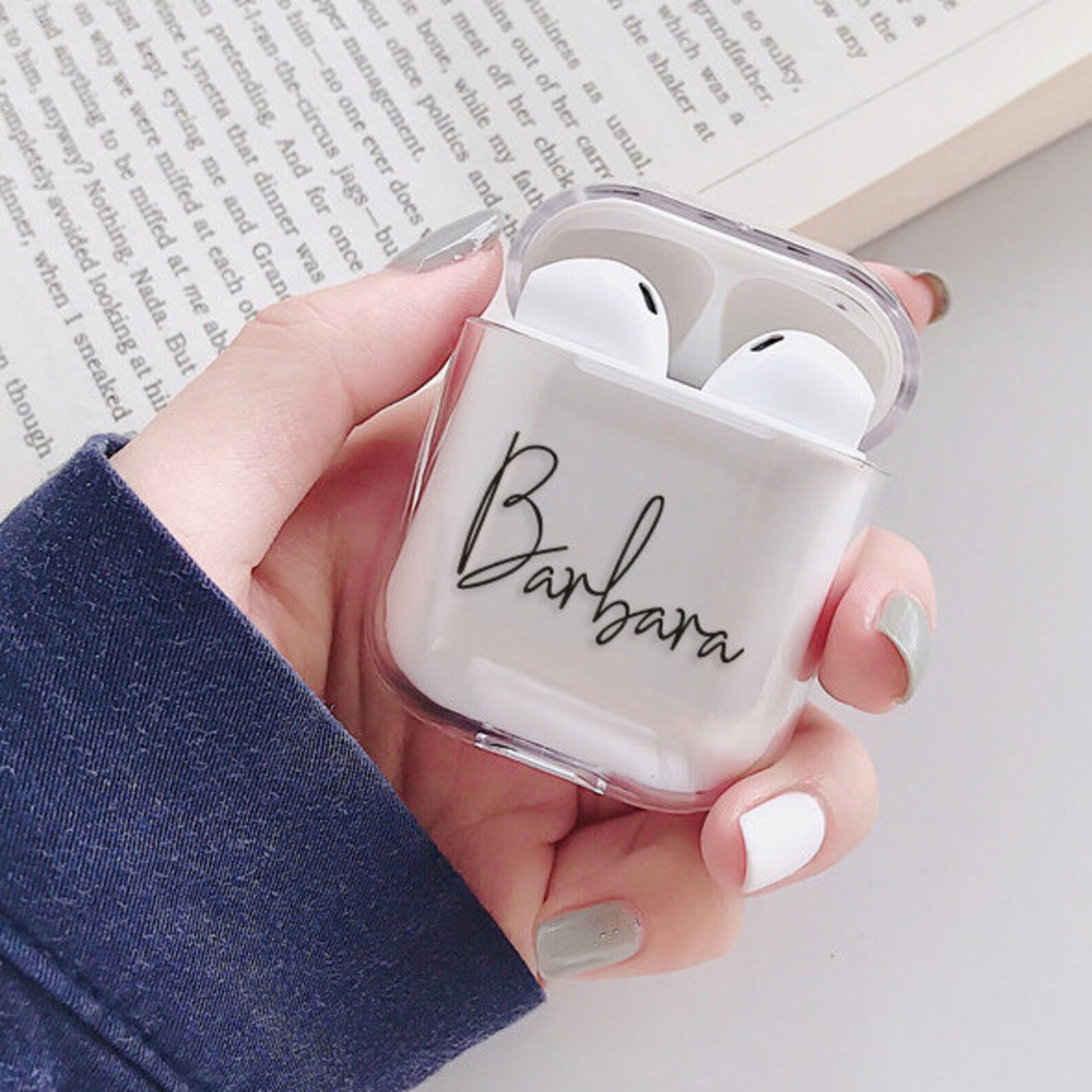 Custom Airpod Case Clear Airpods Pro Airpod Case With Keychain | Etsy