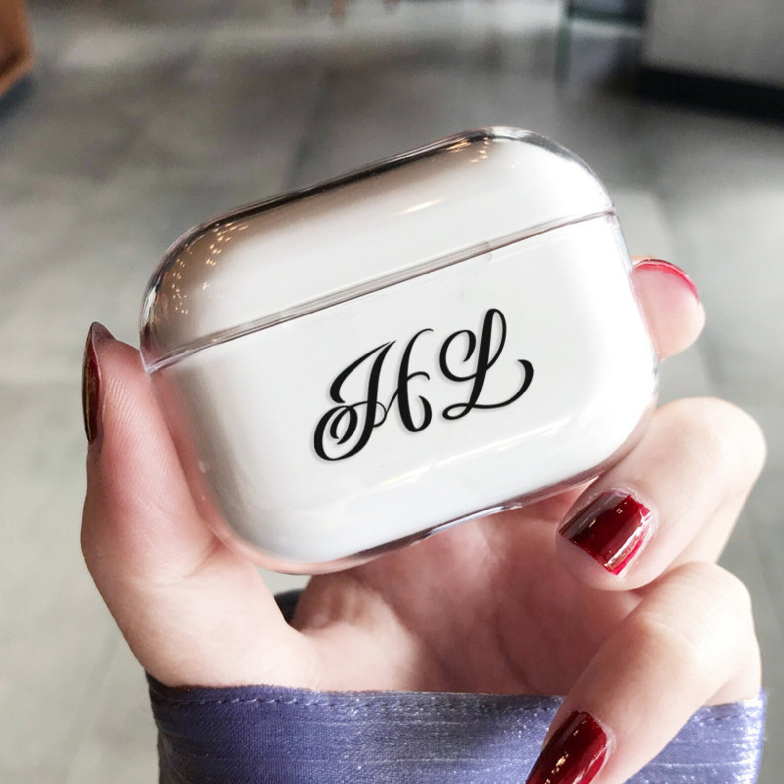 Custom Initials Airpods Pro Case Clear Airpods Pro With | Etsy