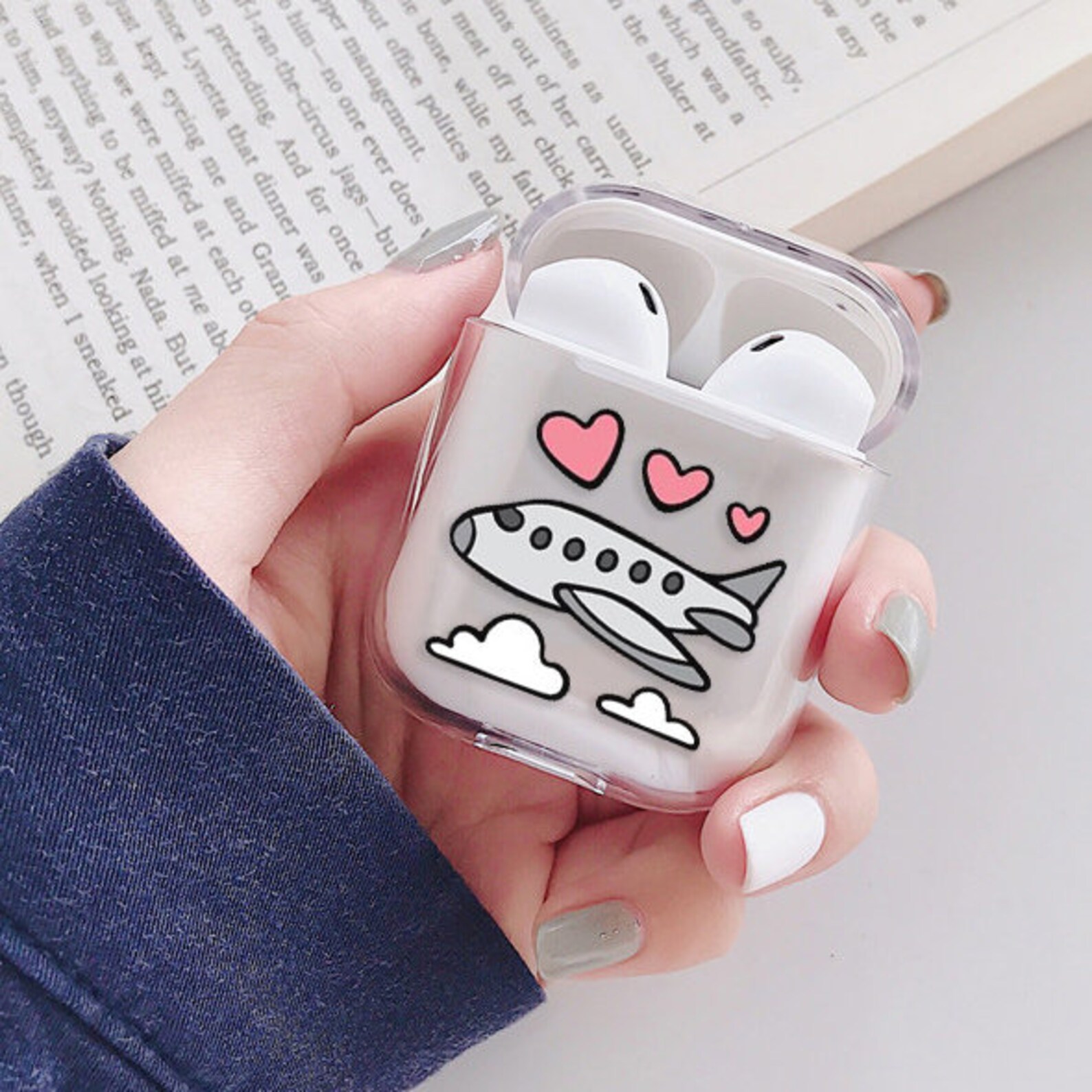 Love Plane AirPod case Clear Airpods Pro Airpod Case with | Etsy