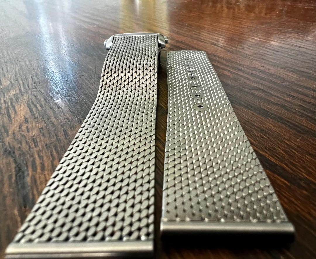 TITANIUM Mesh Bracelets for Omega Watches 20mm | Strap/band Compatible ...