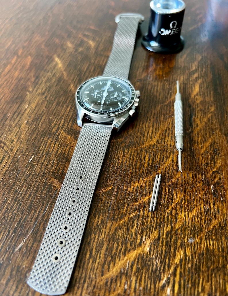 TITANIUM Mesh Bracelets for Omega Watches 20mm | Strap/band Compatible ...