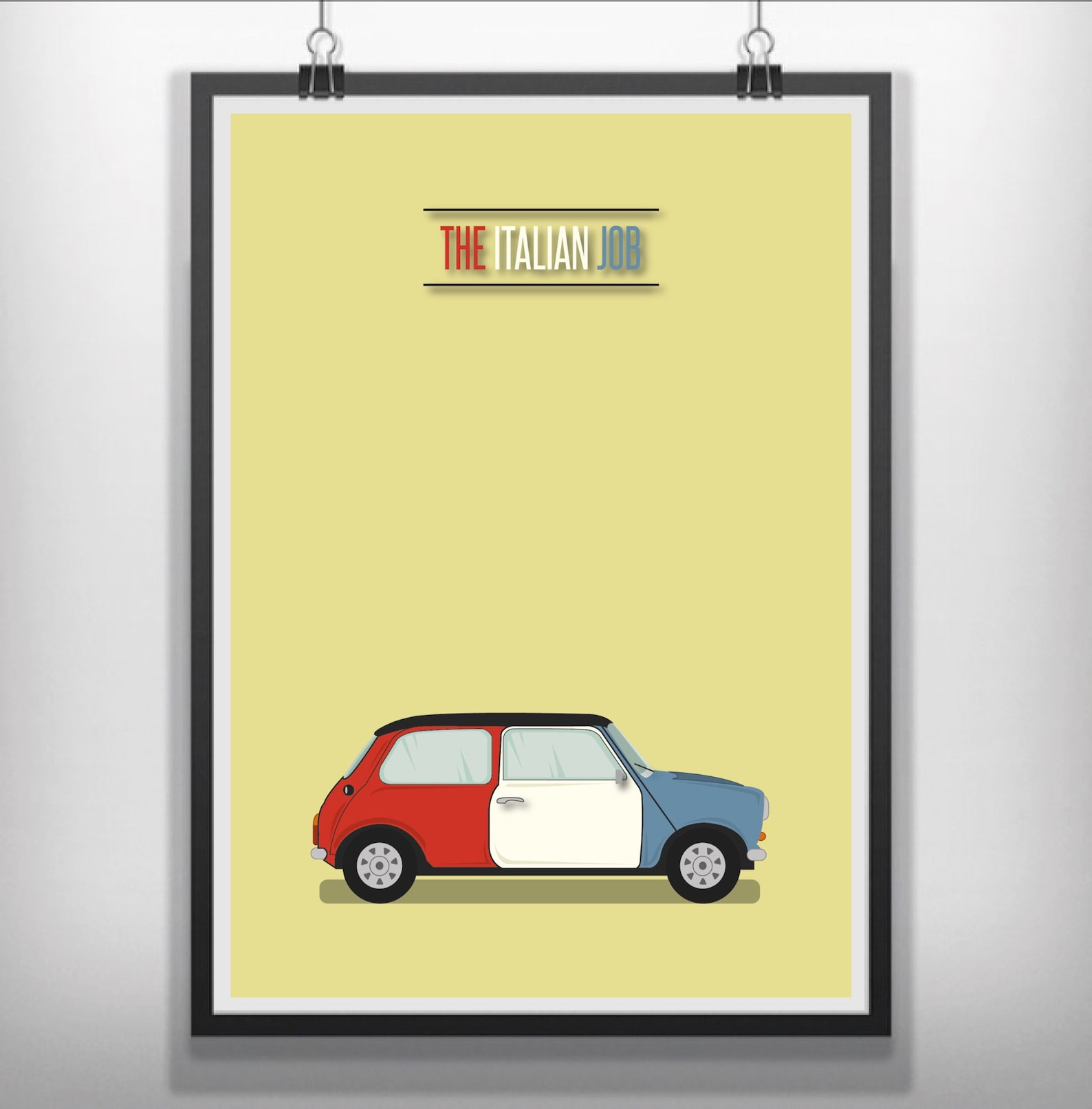 The Italian Job Movie Poster Minimalist - Etsy