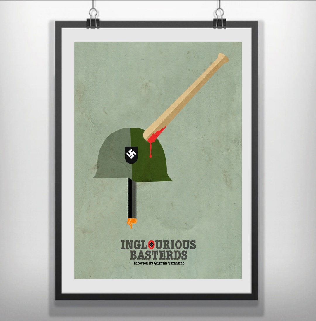 Inglorious Basterds Movie Poster Minimalist - Etsy