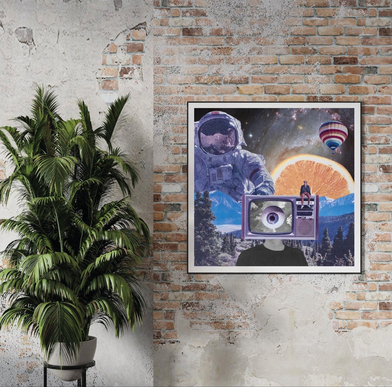 3D Augmented Reality Collage Poster Print Art Artivive AR Art - Etsy