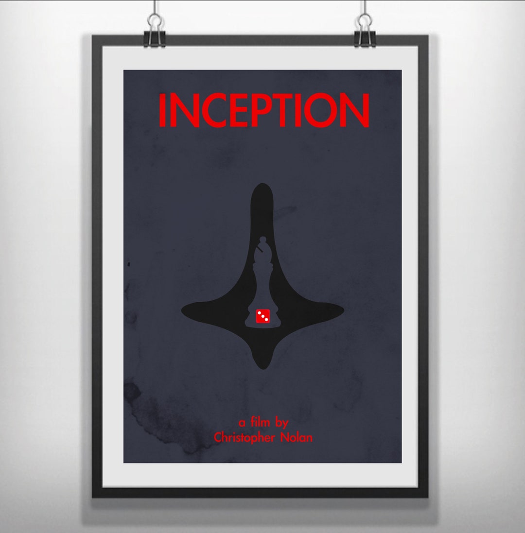 CANVAS Inception Movie Poster Minimalist - Etsy