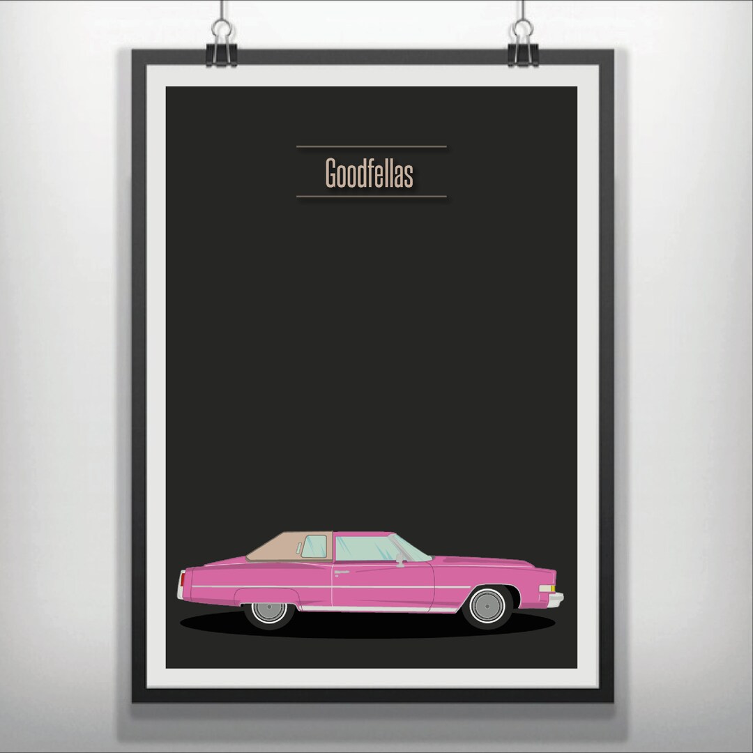 LIENZO Goodfellas cadillac cartel de la película minimalista ...