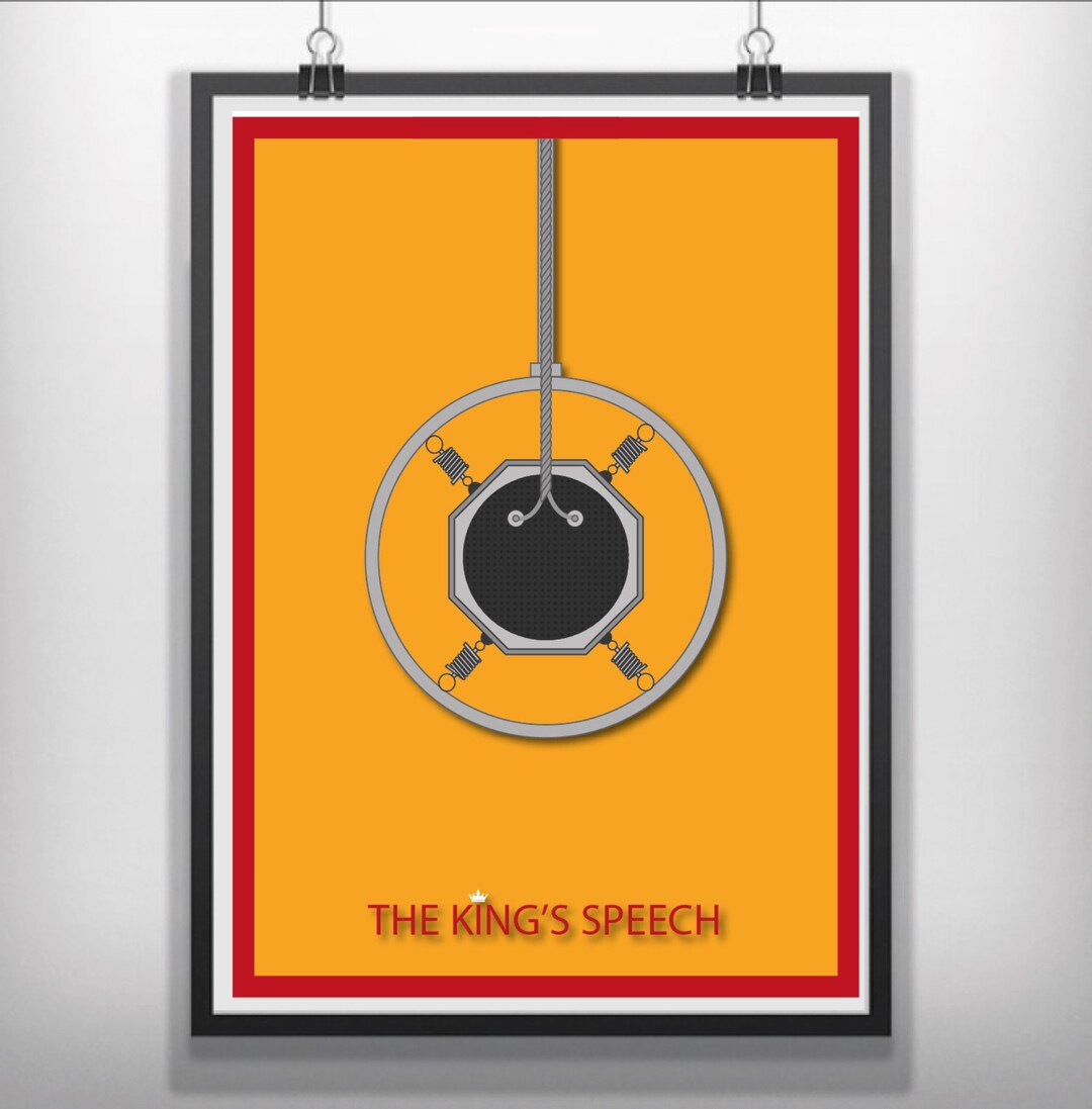 CANVAS the Kings Speech Movie Poster Minimalist - Etsy