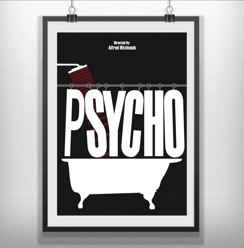 Psycho Movie Poster Minimalist - Etsy