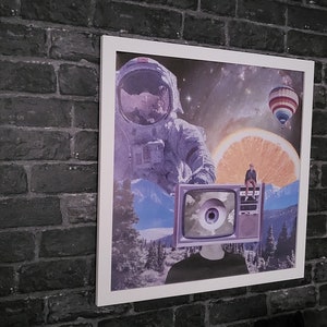 3D Augmented Reality Collage Poster Print Art Artivive AR Art Deco - Etsy