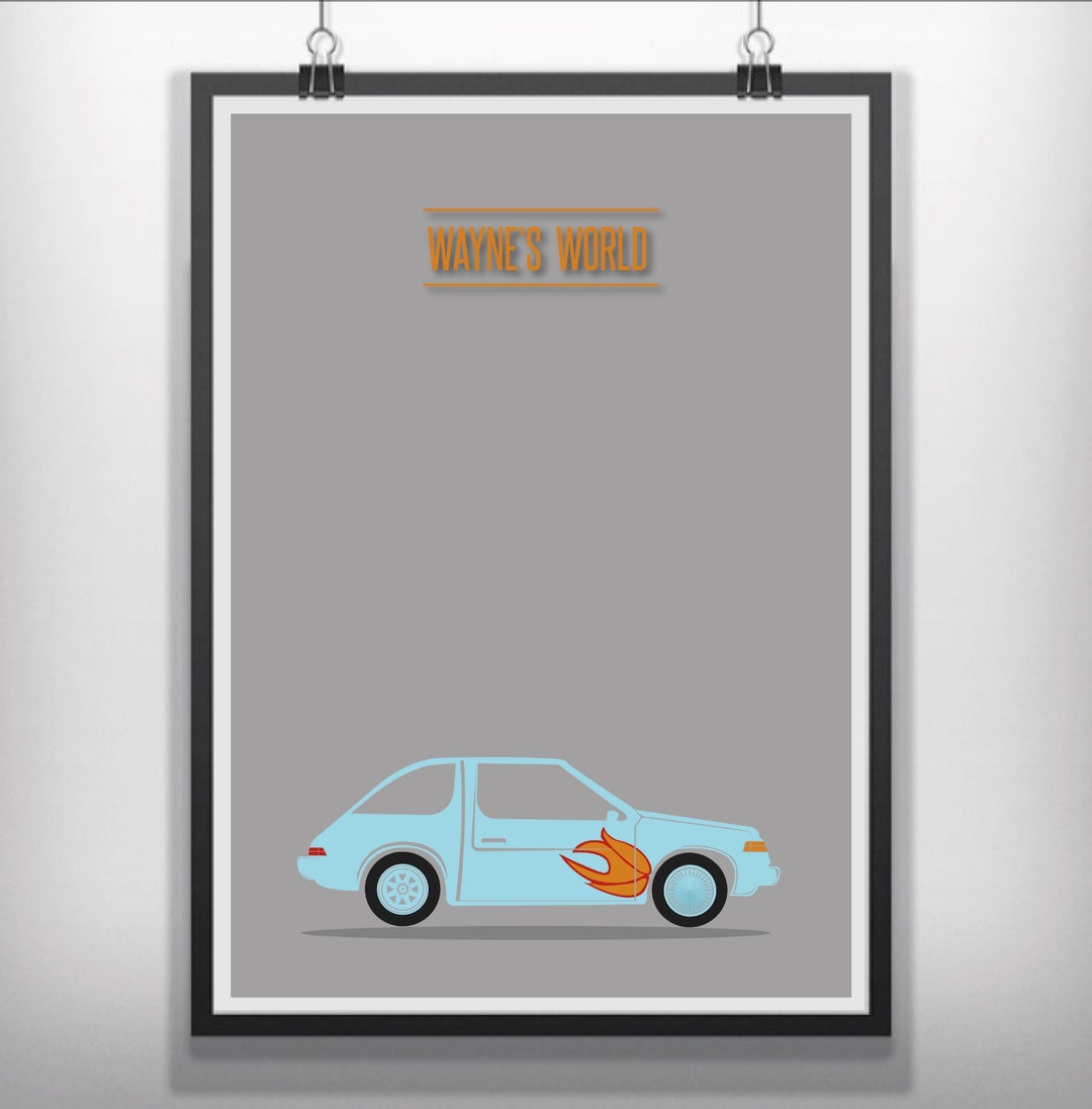 Waynes World Movie Poster Minimalist - Etsy