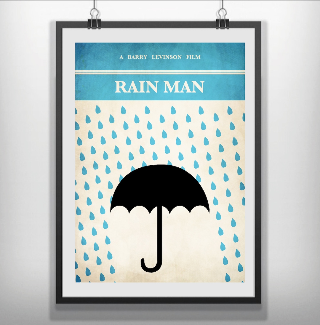 CANVAS Rain Man Movie Poster Minimalist - Etsy