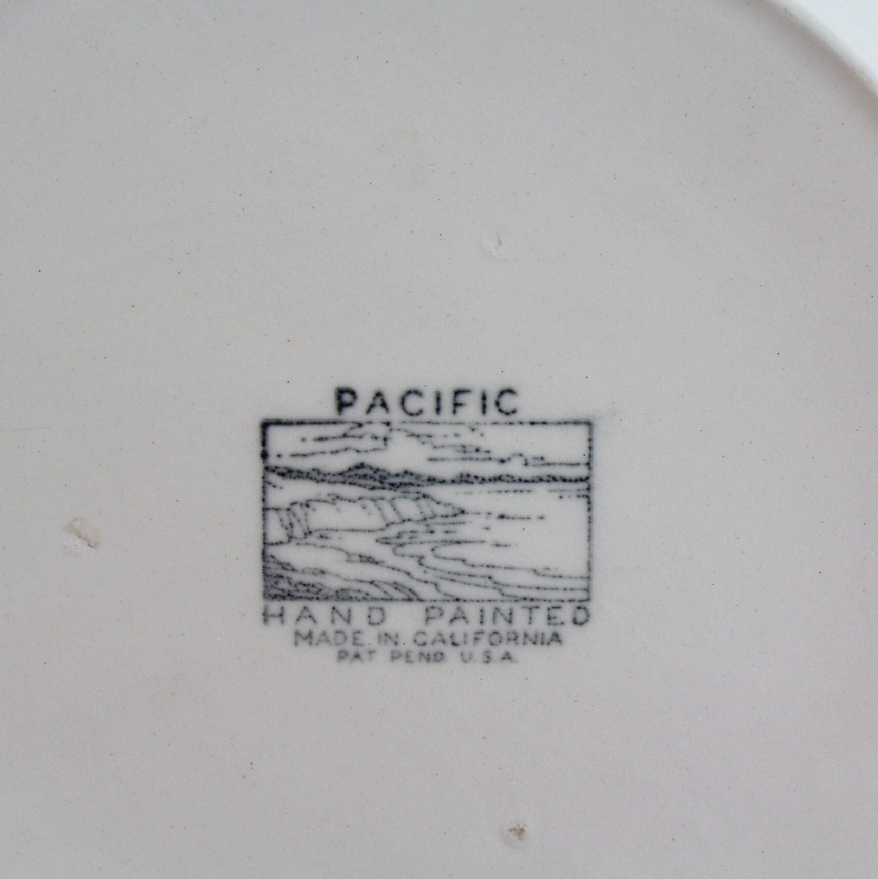 Vintage Pacific Pottery Plate Grapes Made in USA California - Etsy