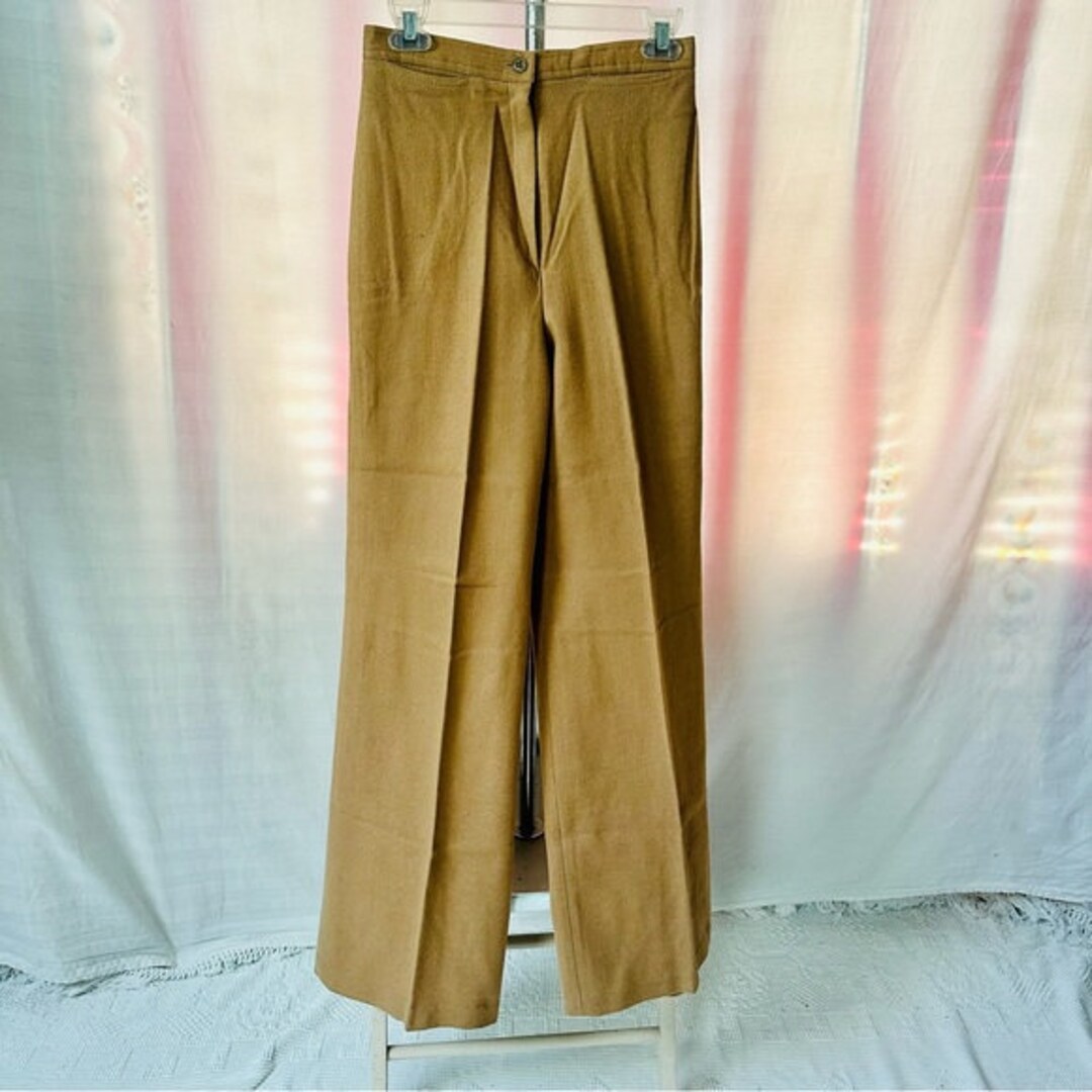 Vintage Tan Wool Trousers by Bronson of California High Waist 26”waist ...
