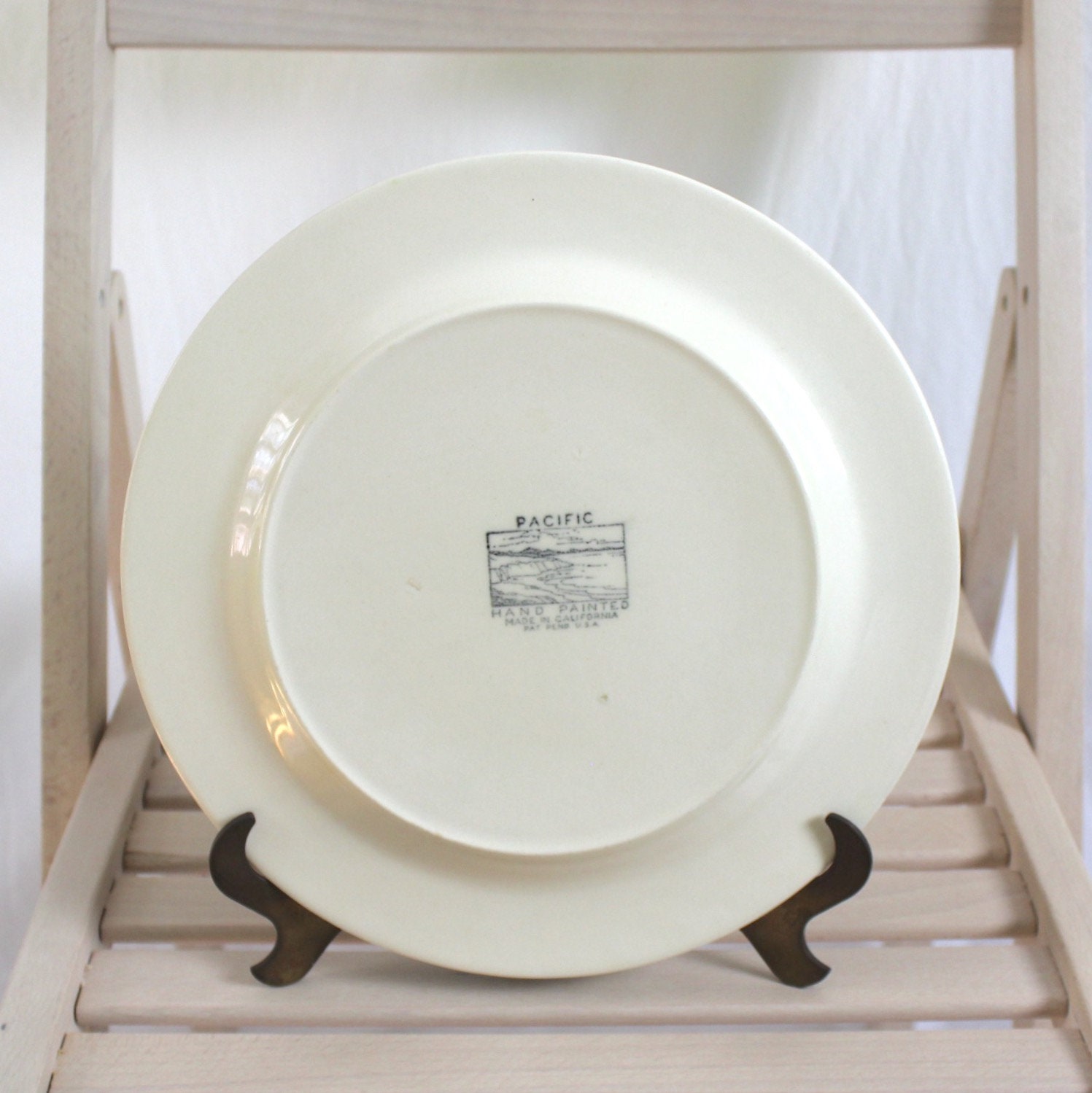 Vintage Pacific Pottery Plate Grapes Made in USA California - Etsy