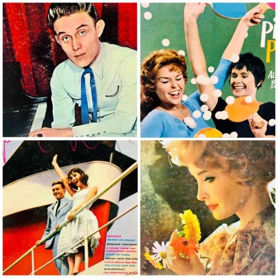 9 Vintage 60s Vinyl Records Covers Albums Early 1960s for Wall - Etsy