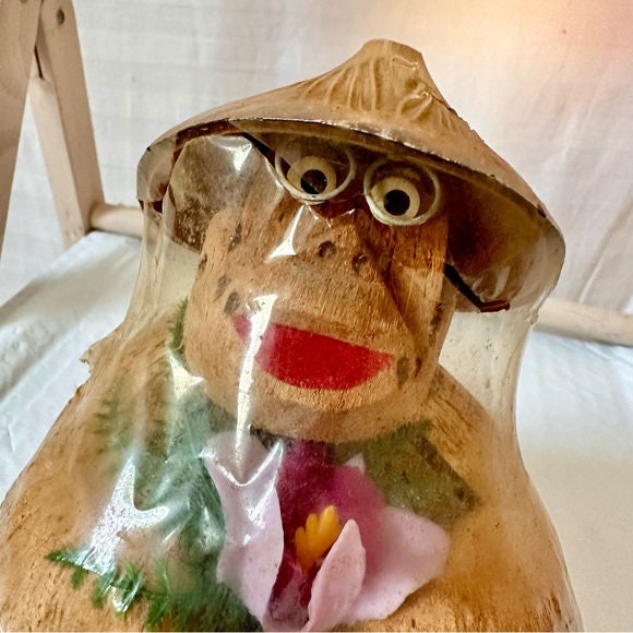 Vintage Tiki Monkey From Monkey Pod Tree Shops Honolulu Hawaii - Etsy