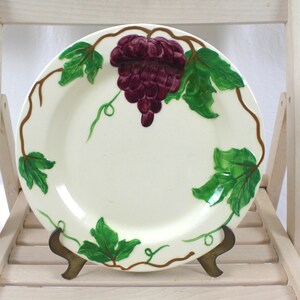 Vintage Pacific Pottery Plate Grapes Made in USA California Hand ...