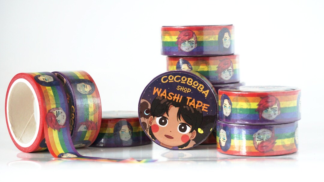 Arcane League of Legends Caitvi Washi Tape Pride LGBTQ 1.5cm Width 5m ...