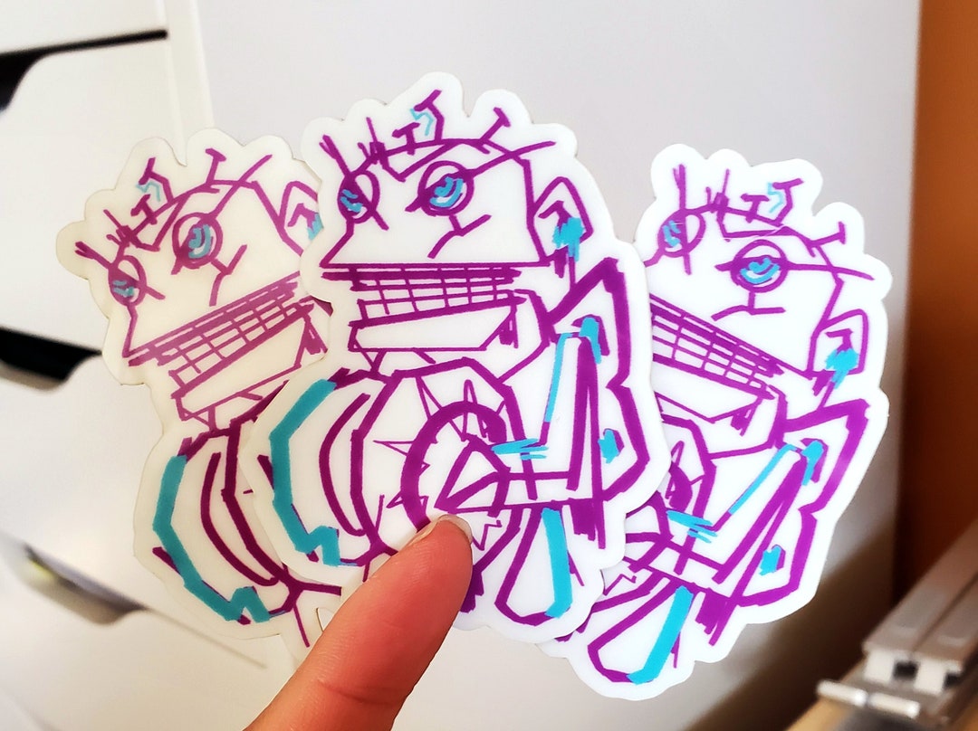 Jinx Monkey Bomb Glow in the Dark Sticker 2.2 X 2.9 - Etsy