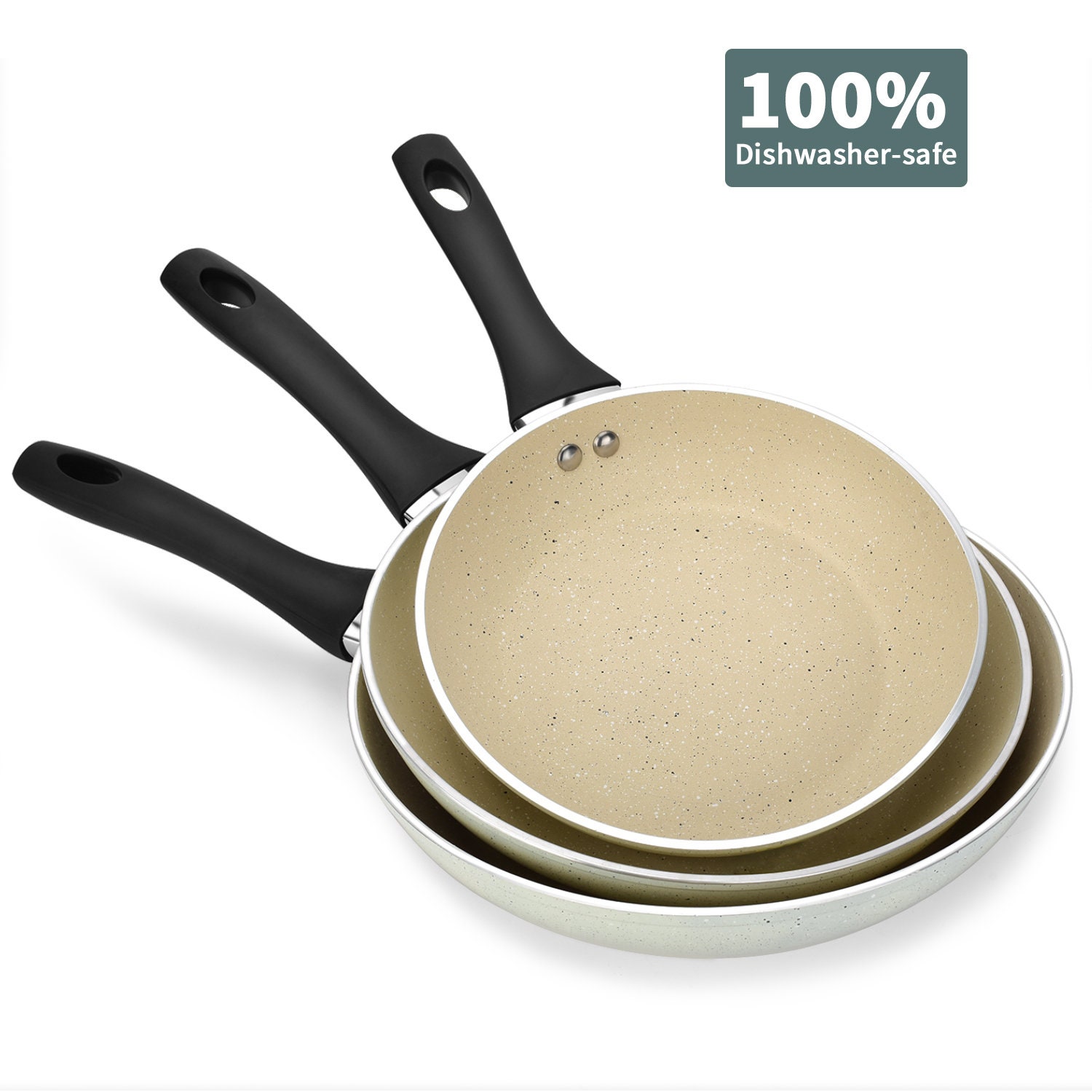 Fry Pan Cookware Set 8 9 and 10, Nonstick Frying Pan/egg Omelette Pan ...